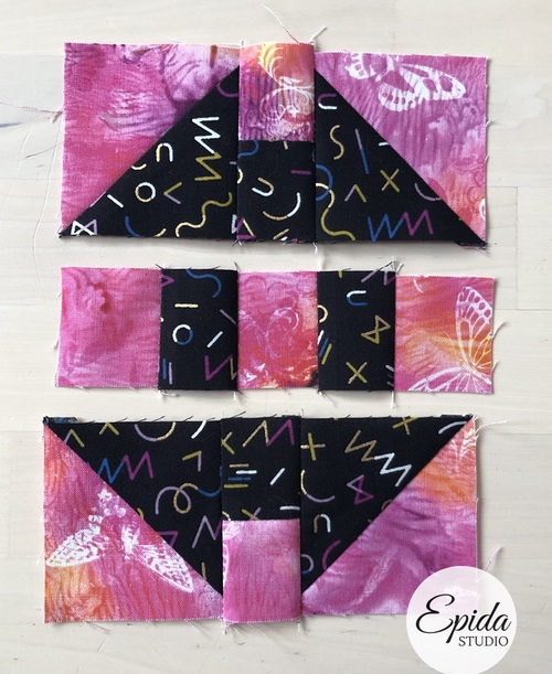 5" Churn Dash Quilt Block Tutorial | Epida Studio