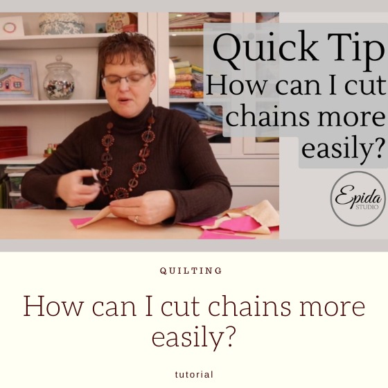 Secret trick for cutting fabric chains | Epida Studio