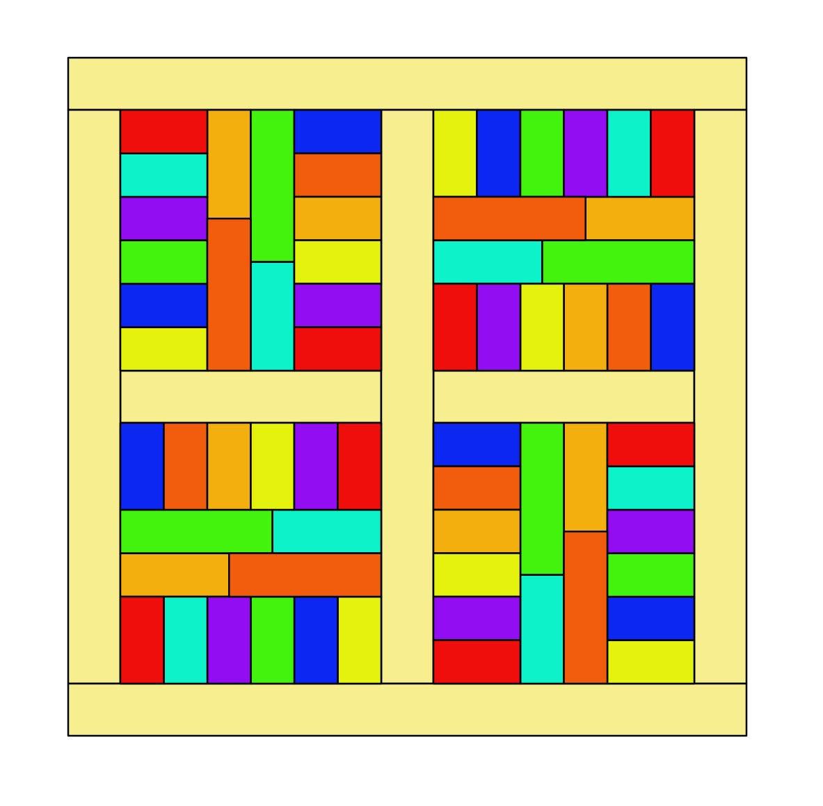 One Block Four Ways pojagi pattern | Epida Studio
