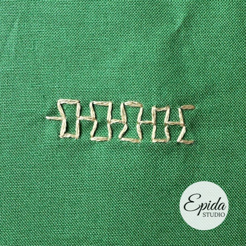 Japanese Darning stitch | Epida Studio