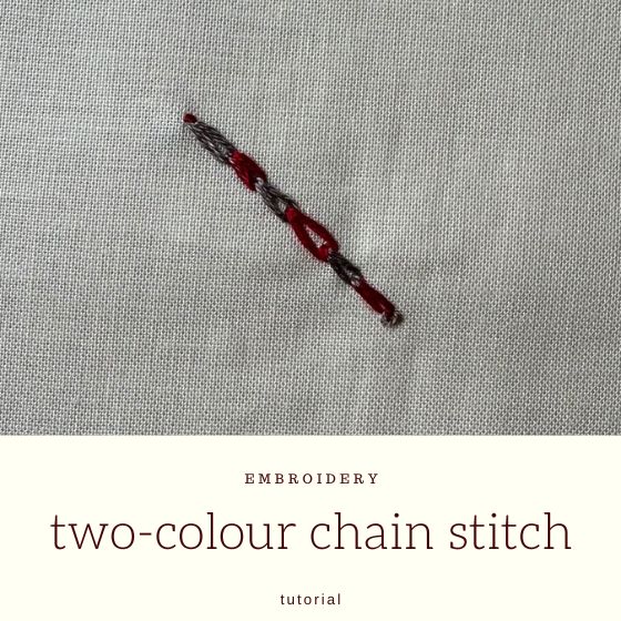 Two-colour Chain Stitch | Epida Studio